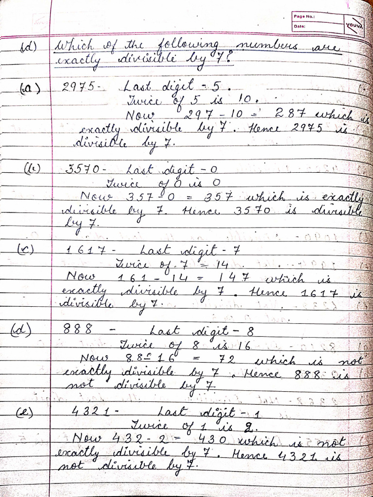 Maths Class Work Exercise 5 1 Pdf