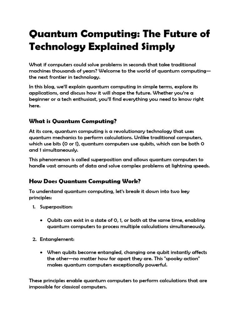 Quantum Computing | PDF | Quantum Computing | Computing Quantum Computing | PDF | Quantum Computing | Computing