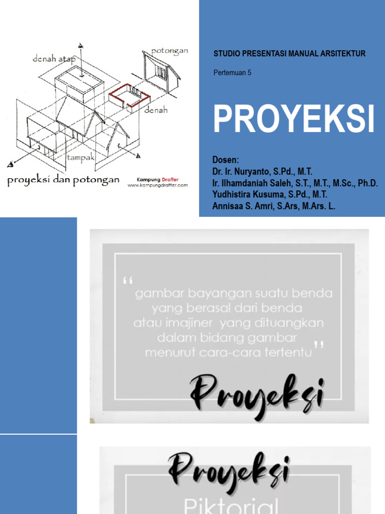 05_Minggu 5_Gambar Proyeksi Orthogonal Dan Piktorial Aksonometri ...
