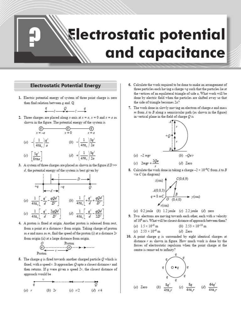 Electrostatic Potential and Capacitance - 241227 - 100851 | PDF | Electric Field | Sphere