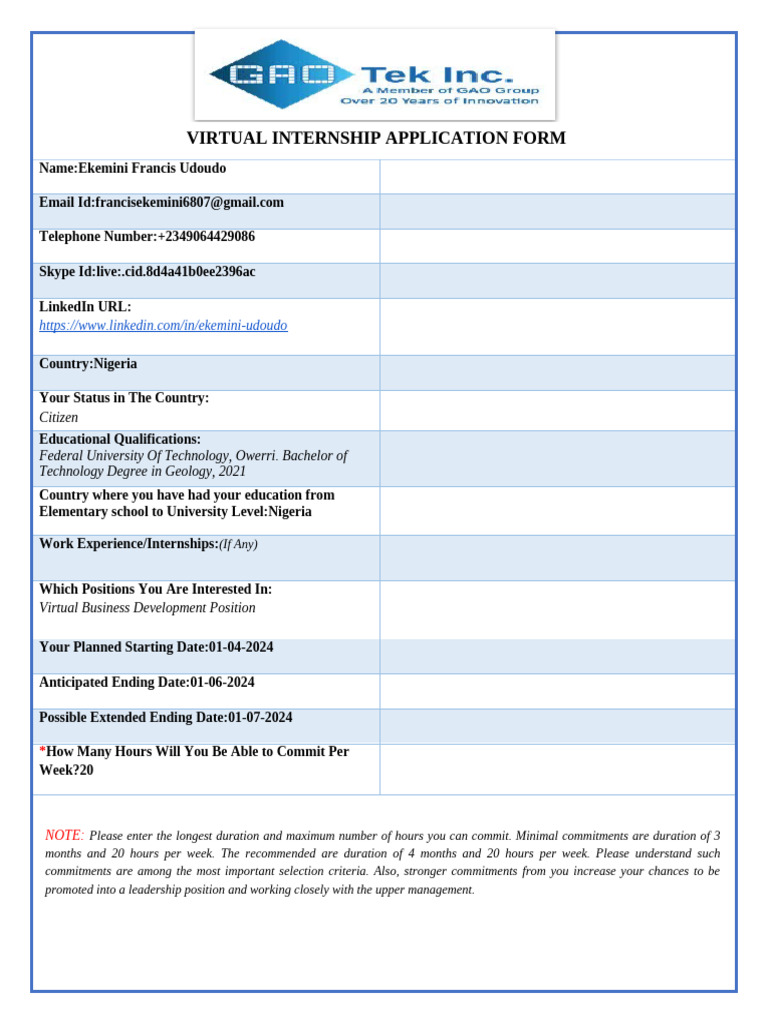 Professional CV sample 3 | PDF