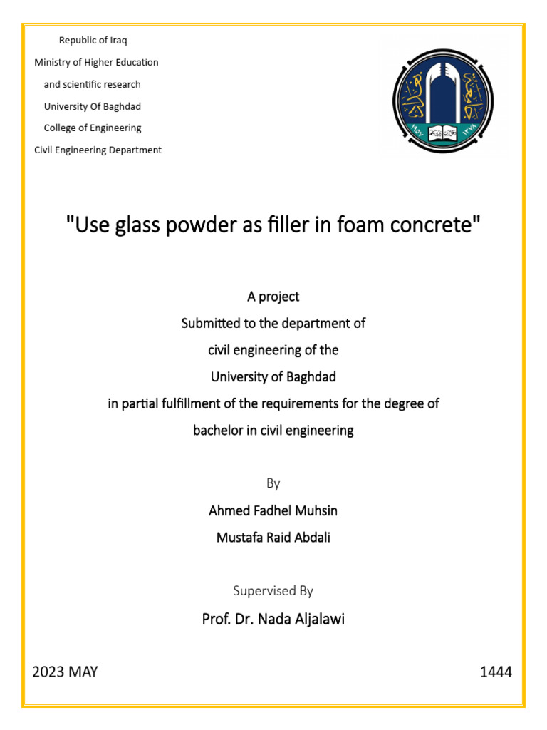 graduation project | PDF | Concrete | Cement