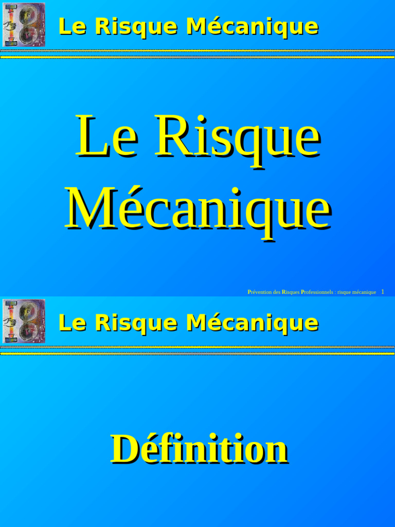 12 - Risque_mecanique (1) | PDF | Risque | Masse