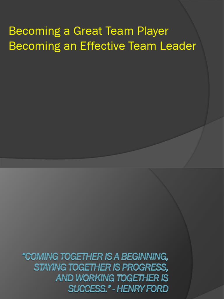Mastering Teamwork and Leadership Skills | PDF | Leadership | Social ...