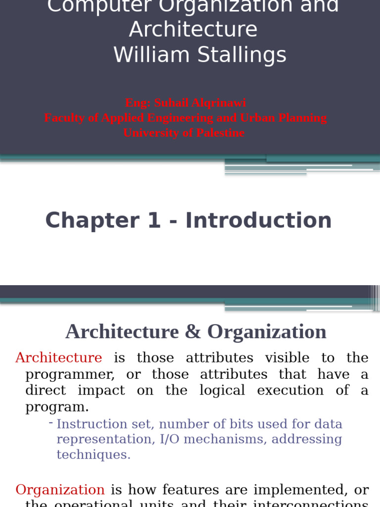 Ch1 (1) | PDF | Central Processing Unit | Computer Data Storage