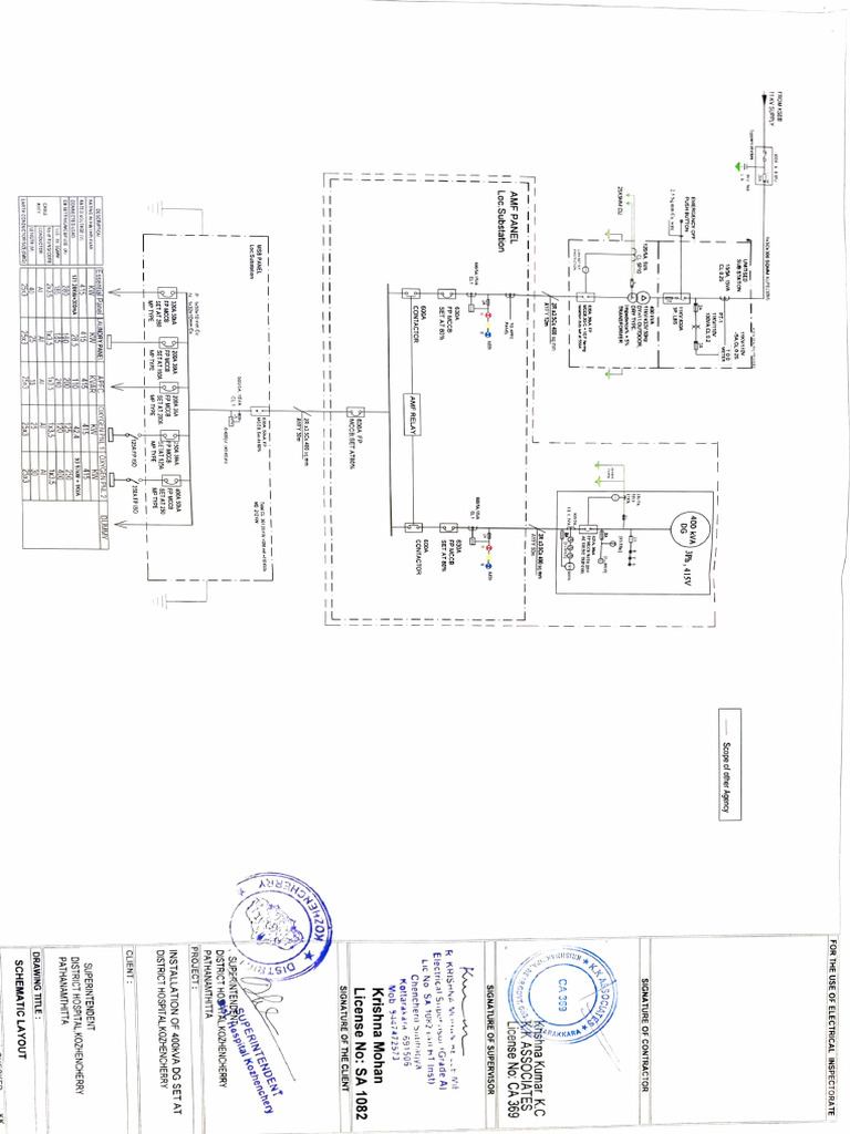 Sample schematic diagram for electrical work | PDF | Applied And ...