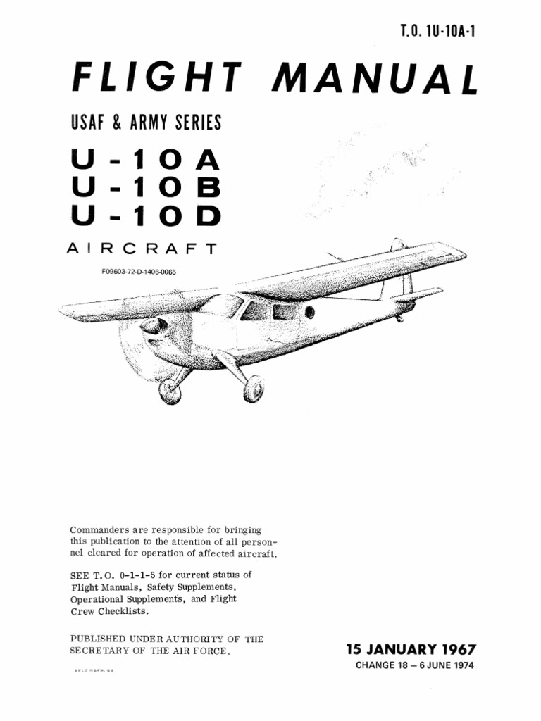 Helio Courier UA10 - 1 - Rev-18 Flight Manual | PDF