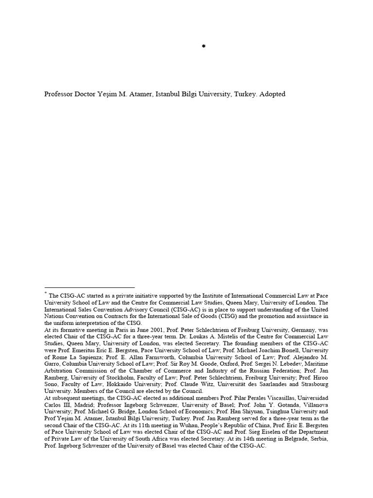 Opinion - No - 14 - Interest Under Article 78 CISG | PDF | Damages ...