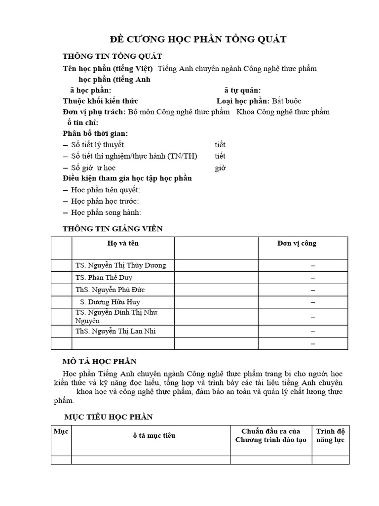 50 - Tieng Anh Chuyen Nganh CNTP (Nganh CNTP) | PDF