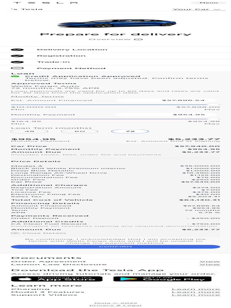 Tesla Account Tesla | PDF