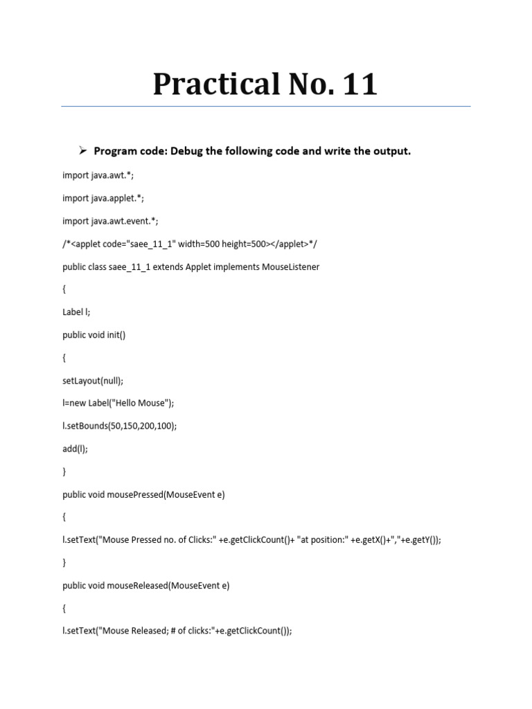 ajp_prac_11 | PDF | Computing | Computer Programming
