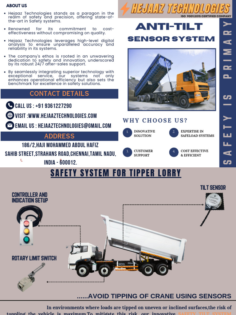Anti-Tilt Sensor System Solutions | PDF | Manufactured Goods