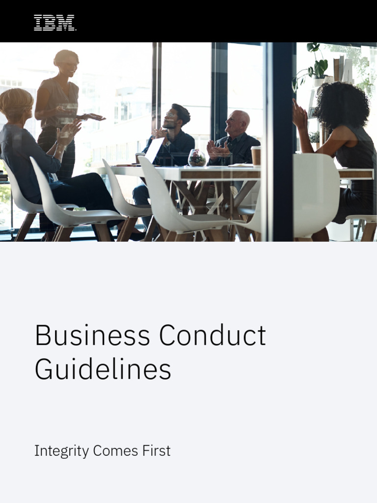 Business Conduct Guidelines | PDF | Intellectual Property | Trade Secret