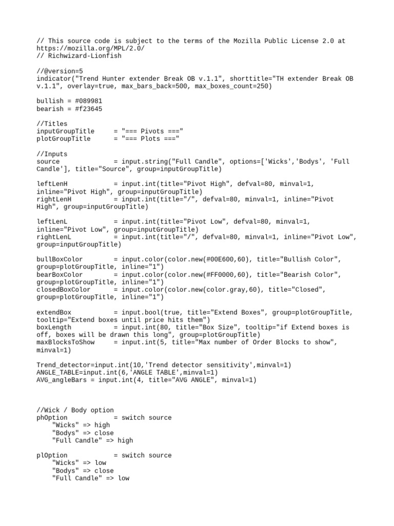 Trend Hunter Extender Break OB v.1.1 | PDF | Market Trend | Economic ...
