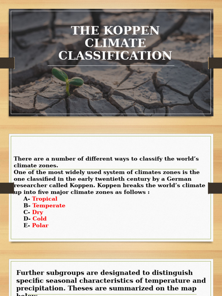 Köppen Climate Classification Guide | PDF