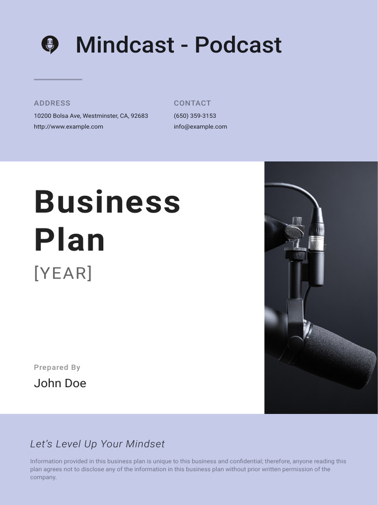 Podcast Business Plan | PDF | Learning | Mindset