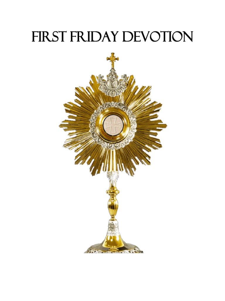 First Friday Devotion Booklet | PDF | Mercy | Rosary