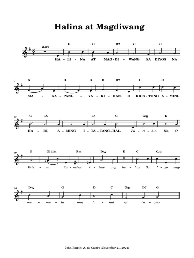 Halina at Magdiwang | PDF