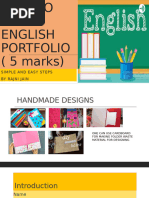English Portfolio Guidelines and Structure | PDF