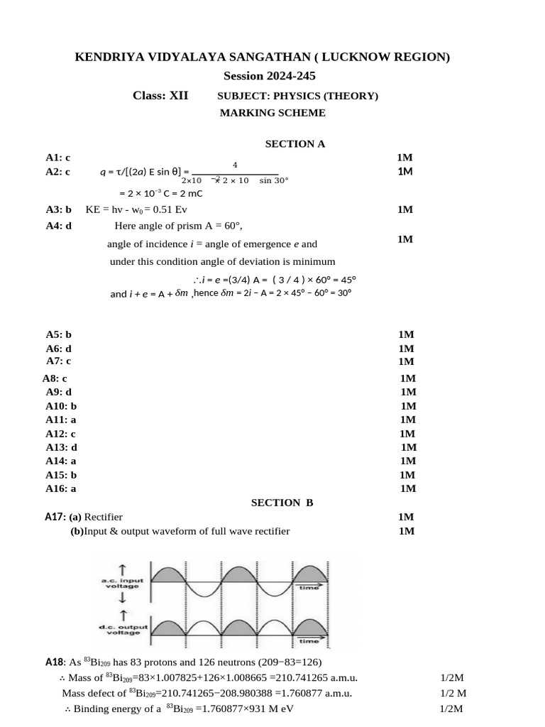 XII Physics-MS | PDF | Inductor | Capacitance