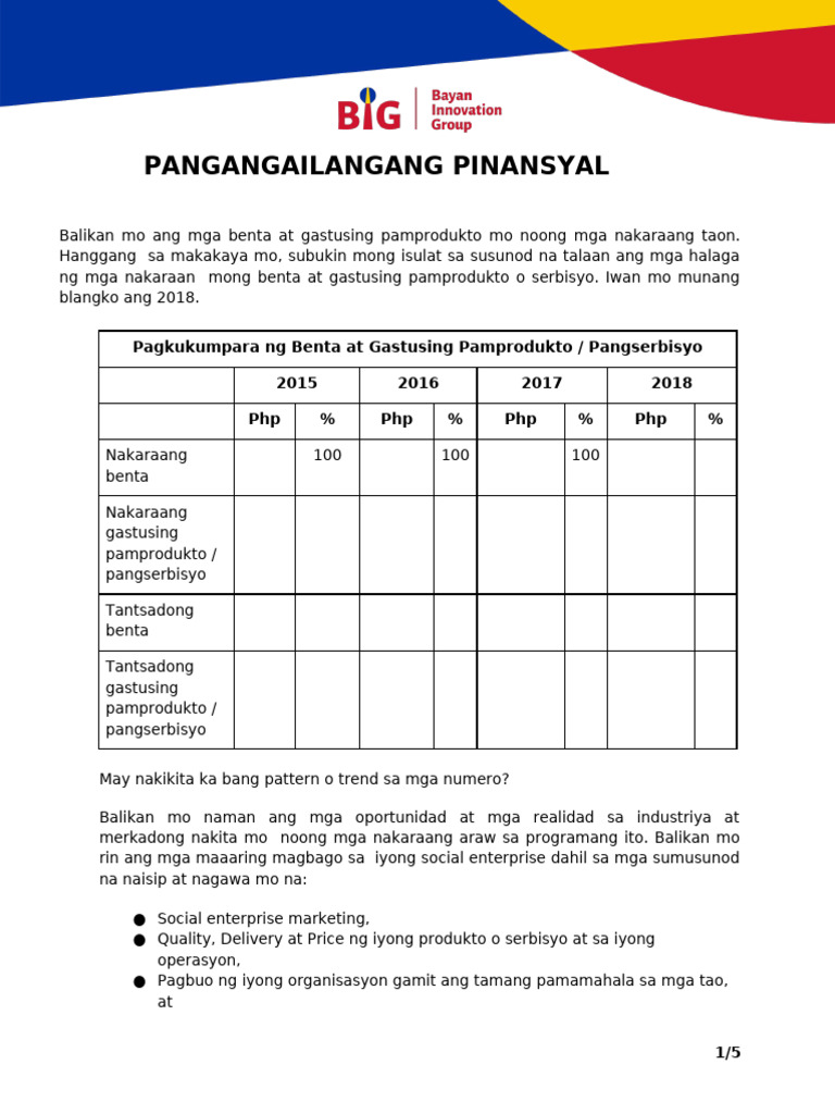Module 9 Pangangailangang Pinansyal | PDF
