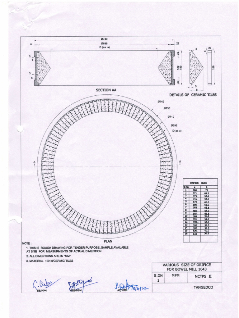 Orifice with ceramic tiles xrp 1043 | PDF