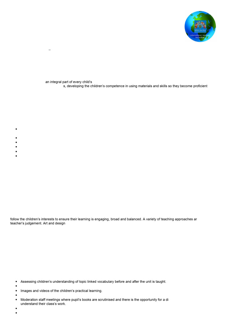 Art Intent Implementation and Impact | PDF | Teachers | Curriculum