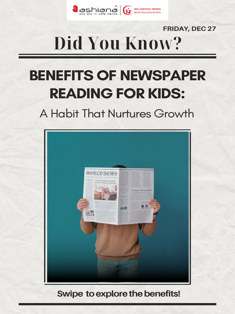Benefits of Reading Newspapers For Kids | PDF