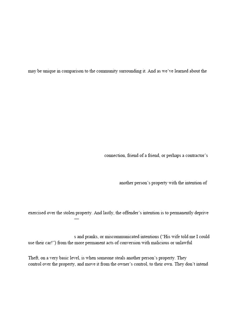 Property Crimes Reading | PDF | Burglary | Robbery