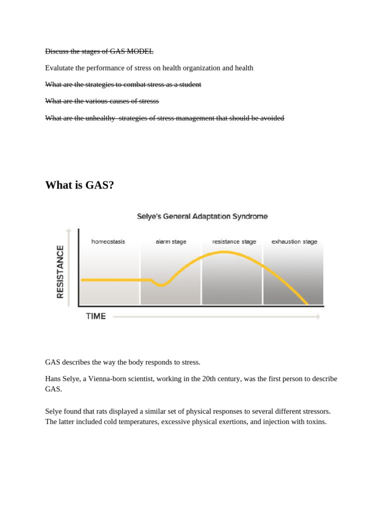 Understanding the GAS Model and Stress Management | PDF | Stress ...