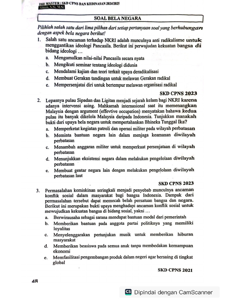 Soal Bela Negara | PDF