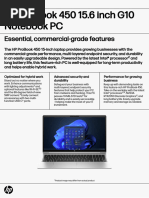 HP ProStudio 4 All-In-One G1i 23.8 Inch Desktop AI PC - Datasheet | PDF | Usb | Windows 10