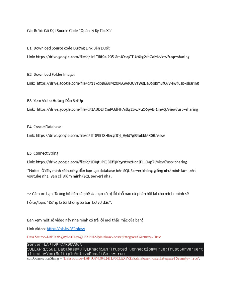 Các-Bước-Cài-Đặt-Source-Code | PDF
