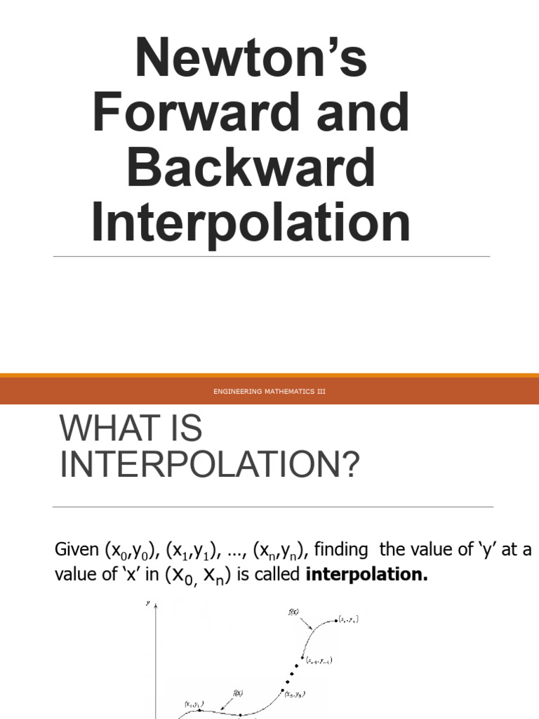 Newton-forward-backward-interpolation | PDF | Interpolation | Applied Mathematics