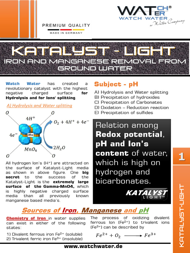 Katalyst Light and High PH | PDF | Iron | Redox