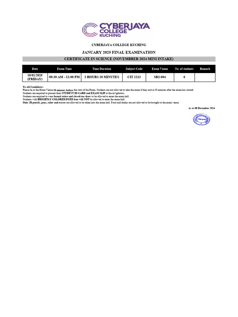 CSC (1) | PDF | Educational Stages | Tests