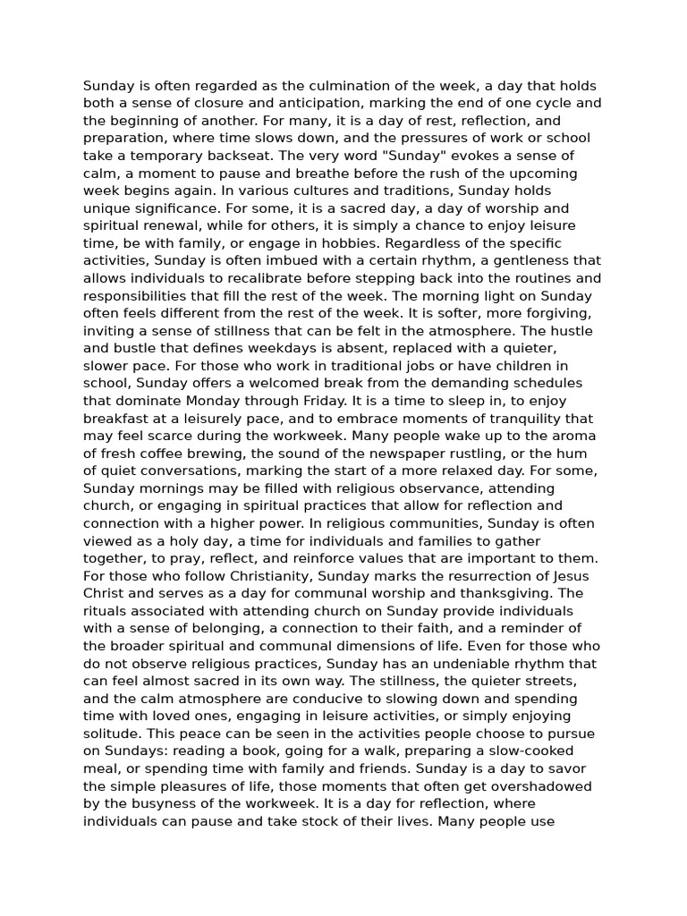 doc6 | PDF | Workweek And Weekend