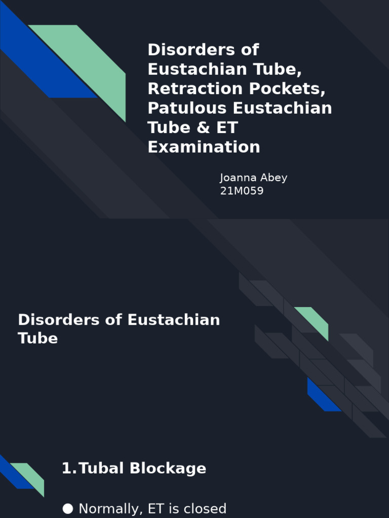 ET Disorders | PDF | Inflammation | Medical Specialties