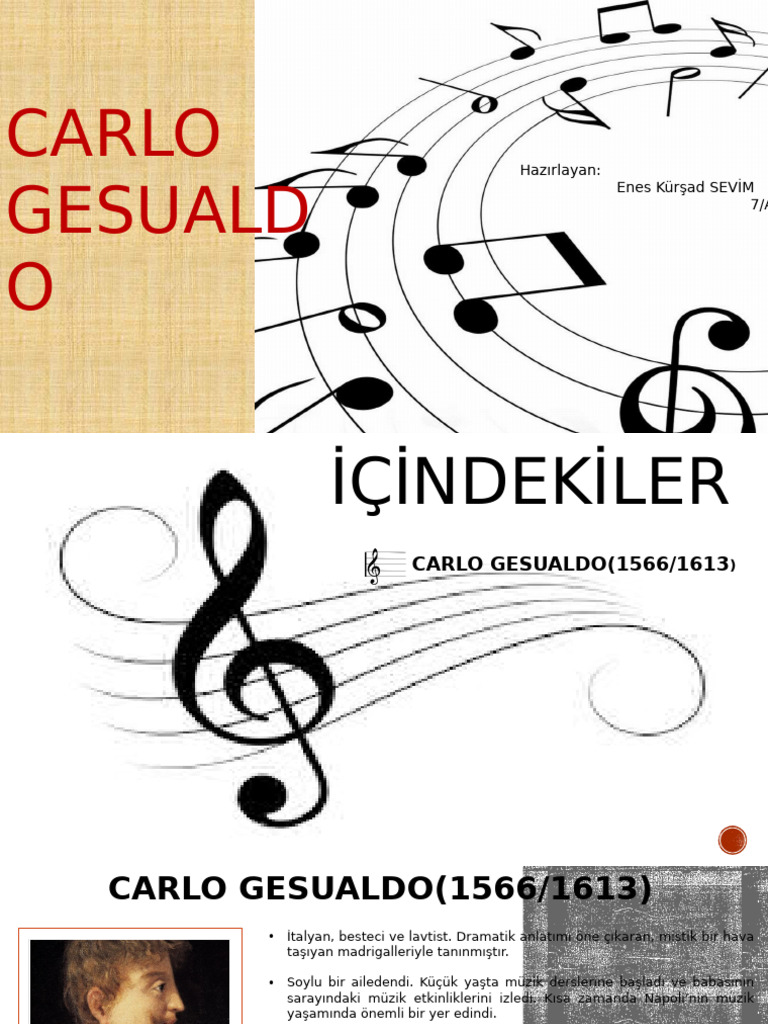 Carlo Gesualdo | PDF