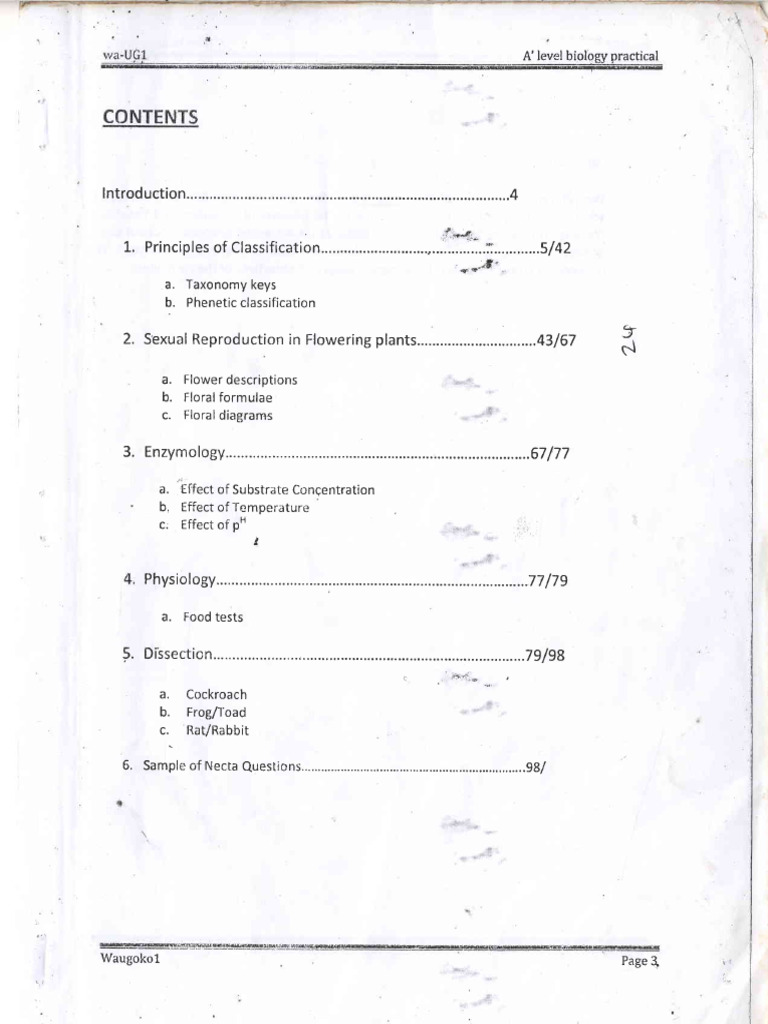 Biology Practical Notes 1 1 | PDF | Taxonomy (Biology)