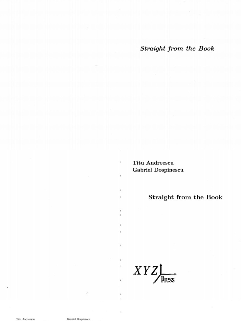 Straight From The Book 1stnbsped 9780979926938 Compress | PDF