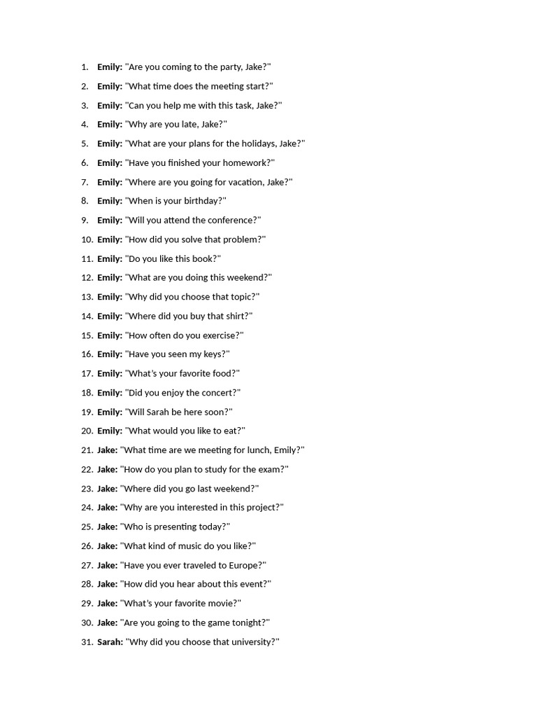 Reported Speech - Interrogative Sentences | PDF