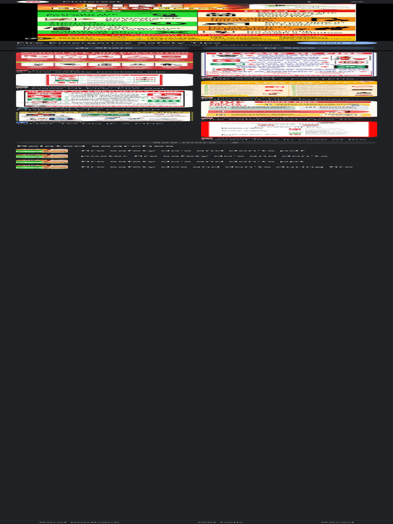 Fire Dos and Don'Ts - Google Search | PDF | Emergency Services | Hazards