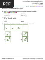 Primary 2 - SIMSO Science 2023 (With Answers) | PDF | Moon | Sun