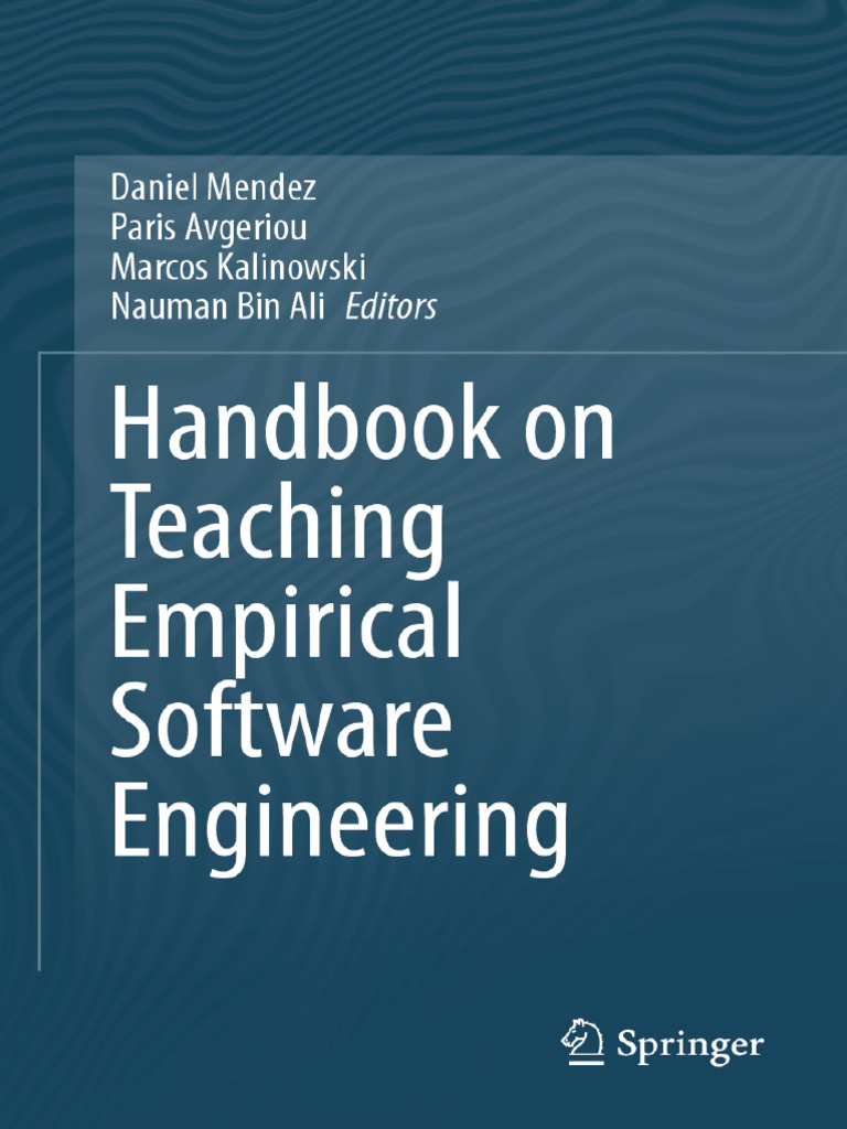 Handbook On Teaching Empirical Software - Daniel Mendez | PDF | Theory | Empirical Evidence