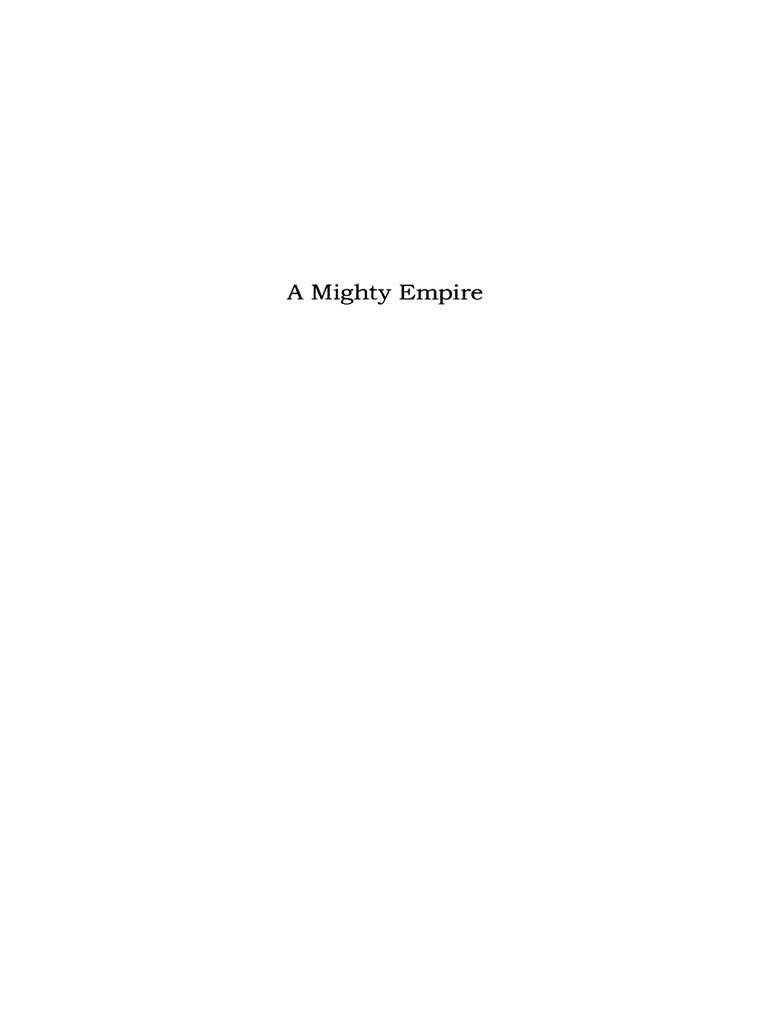 A Mighty Empire - Marc Egnal | PDF | American Revolution