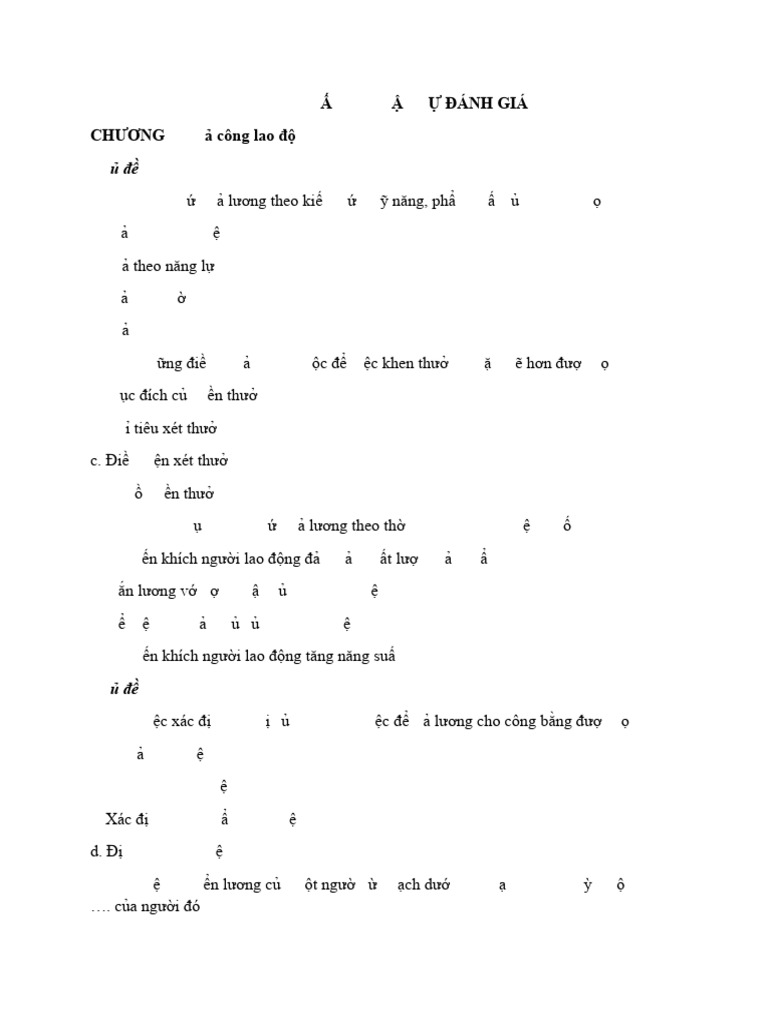 TRÃ - CH XUáº T BÃ I Táº P Tá ° Ä - Ã - NH GIÃ - Chuong - TCLD - Cauhoi | PDF