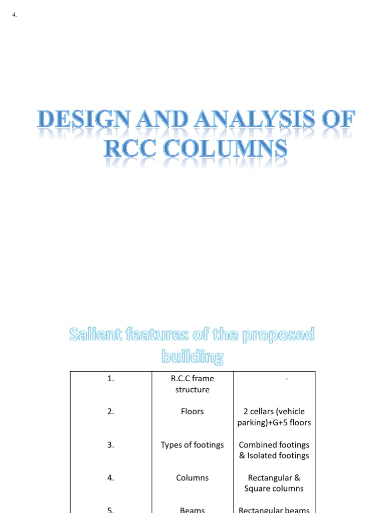 Design and Analysis of RCC Columns | PDF | Column | Beam (Structure)