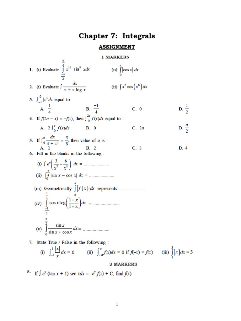 Integration Assignment | PDF