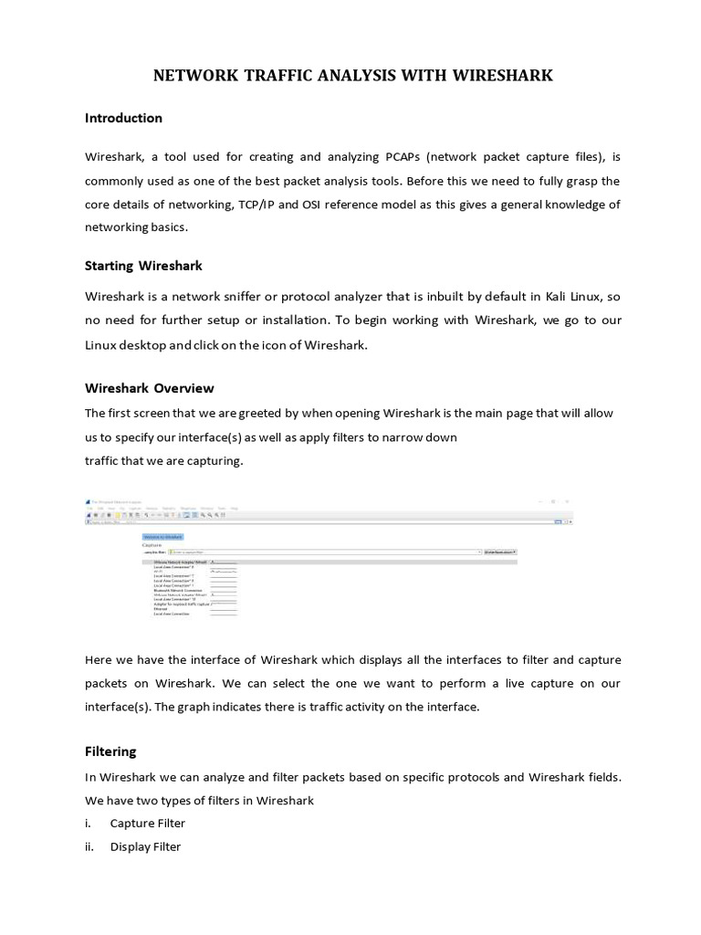 Network Traffic Analysis With Wireshark | PDF | Transmission Control Protocol | Domain Name System
